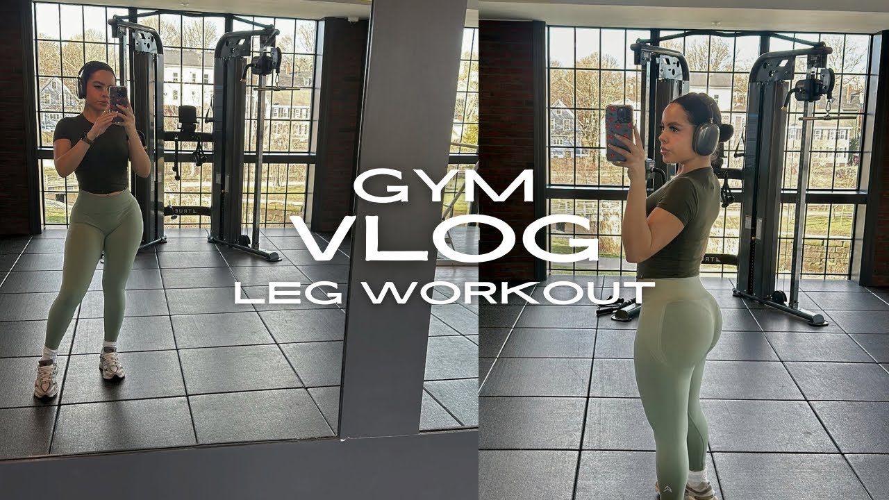Gym Vlog | Leg Workout | Quick GRWM - YouTube