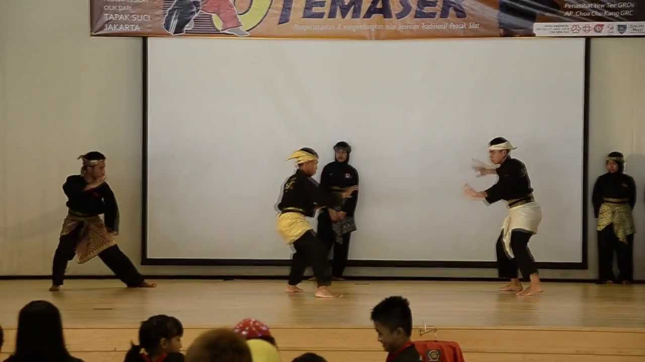 Festival Pencak Silat Temasek 2013 - Sendeng Pukulan - YouTube