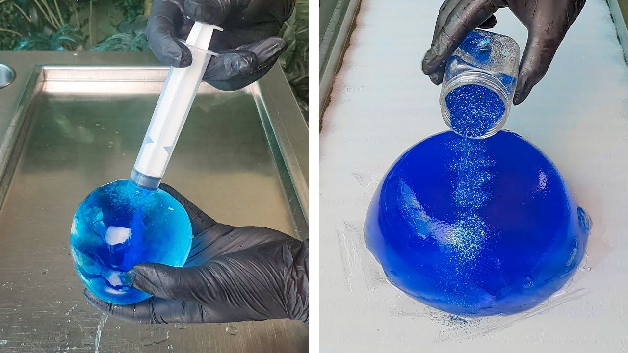 💧 Blue Ocean 💧 IceCream | Ocean Jelly Ice Cream | Satisfying Ice - YouTube