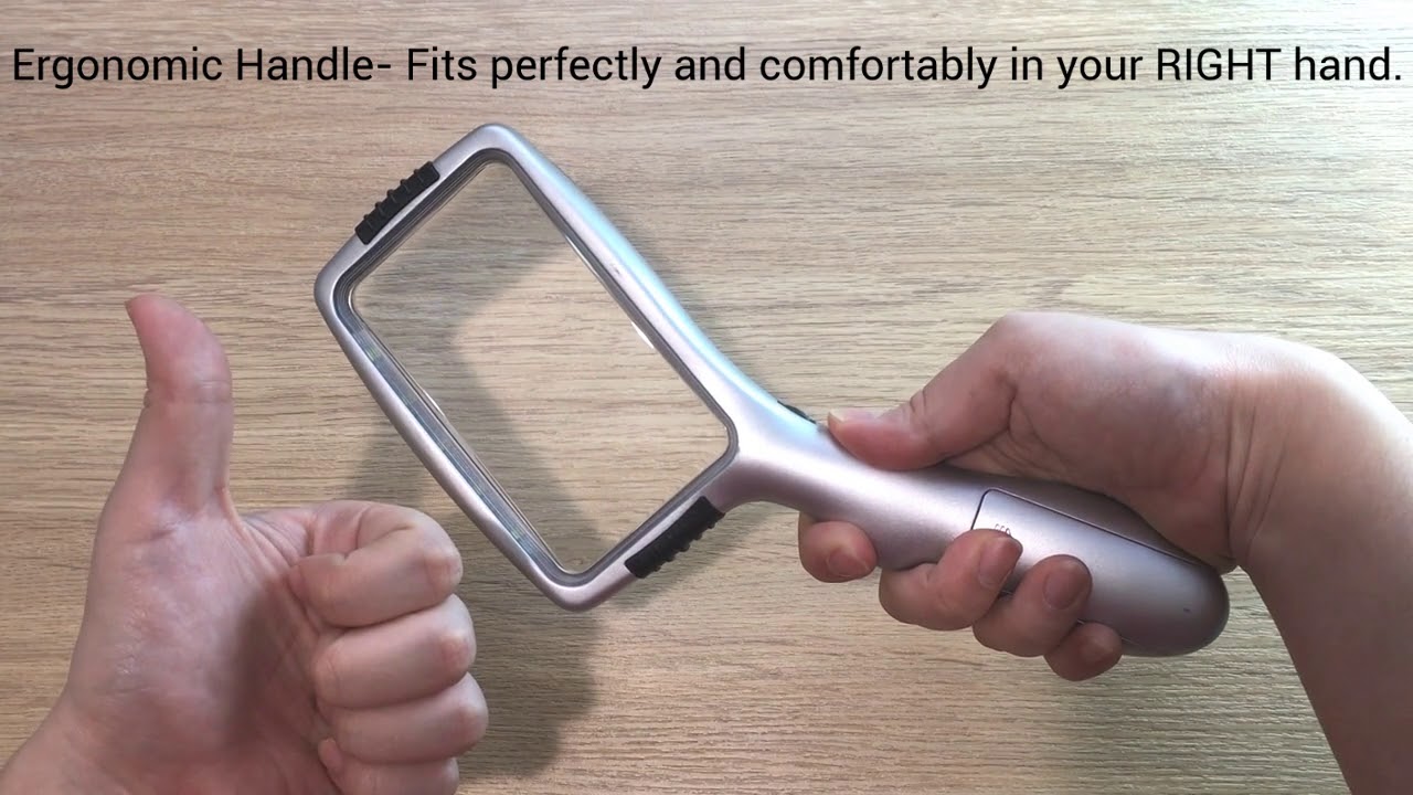 The Best LED Magnifying Glass that Fits Your Hand Perfectly - YouTube