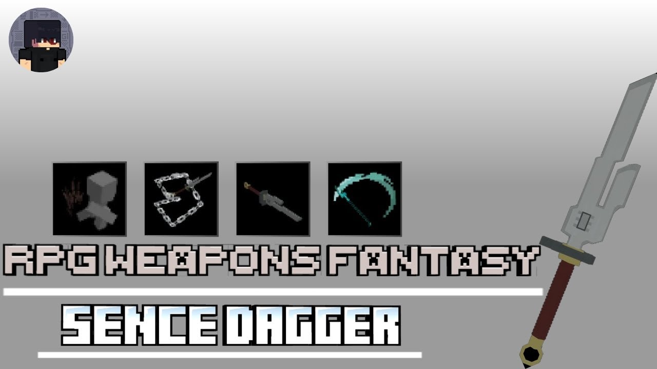 Minecraft RPG Weapons Fantasy | Sence Dagger | Minecraft Mcpe 1.21.40 ...