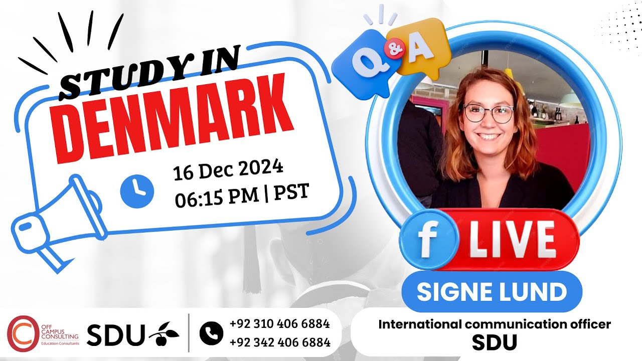Academic Opportunities at SDU for Pakistani Students | Live Q&A with ...