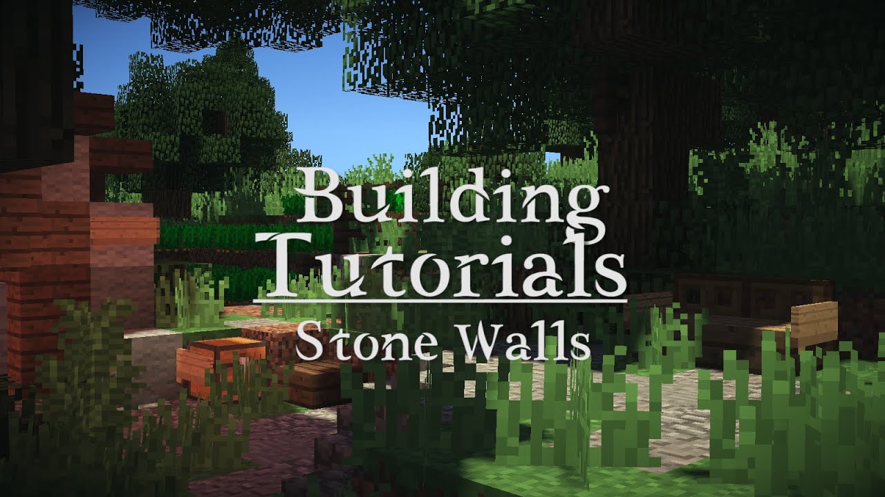 Minecraft Building Tutorial - #1 - Stone Walls - YouTube