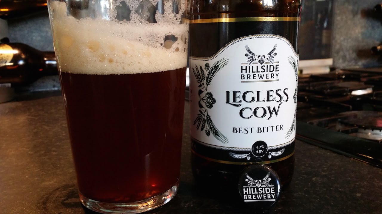 (4K) Hillside Brewery Legless Cow Best Bitter | Craft Beer Review - YouTube