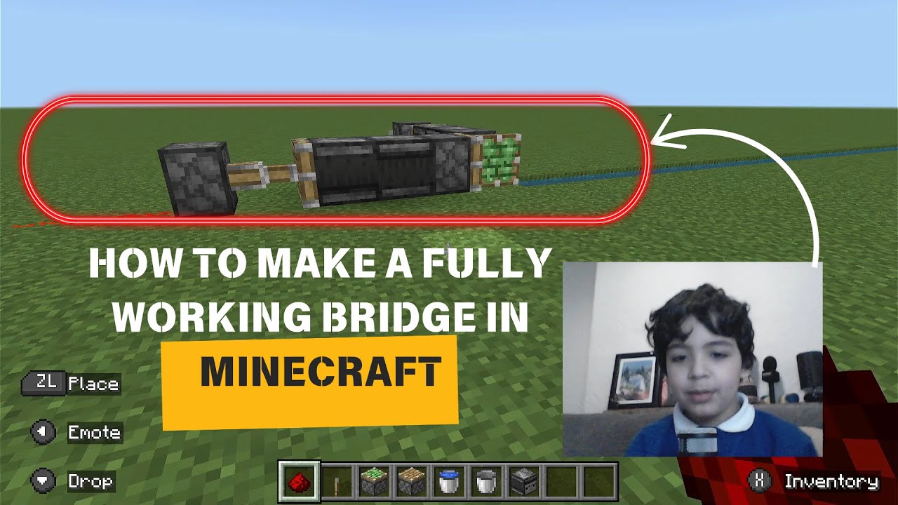 How to build an automatic bridge in Minecraft! - YouTube
