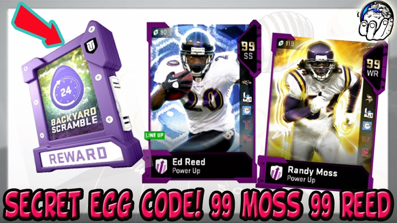 Easter Egg Code Breaker Secret Location! 99 GOLD Randy Moss Ed Reed No ...