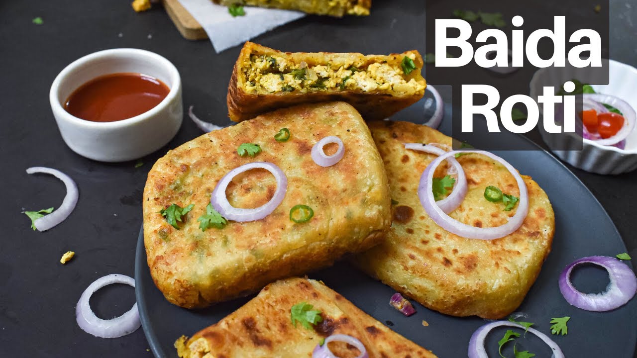 Chicken Baida Roti Recipe | Mumbai Street Food - @palatesdesire - YouTube