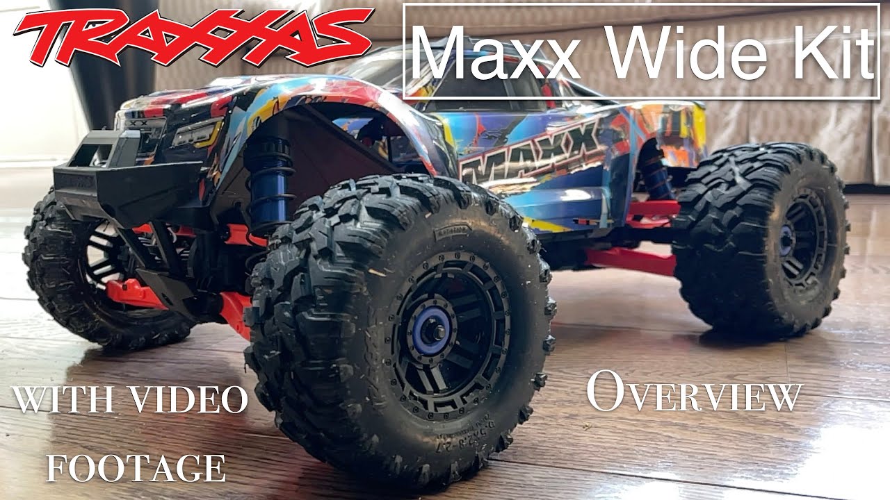 Traxxas Maxx Wide Kit Overview with Running Footage - Stability and ...