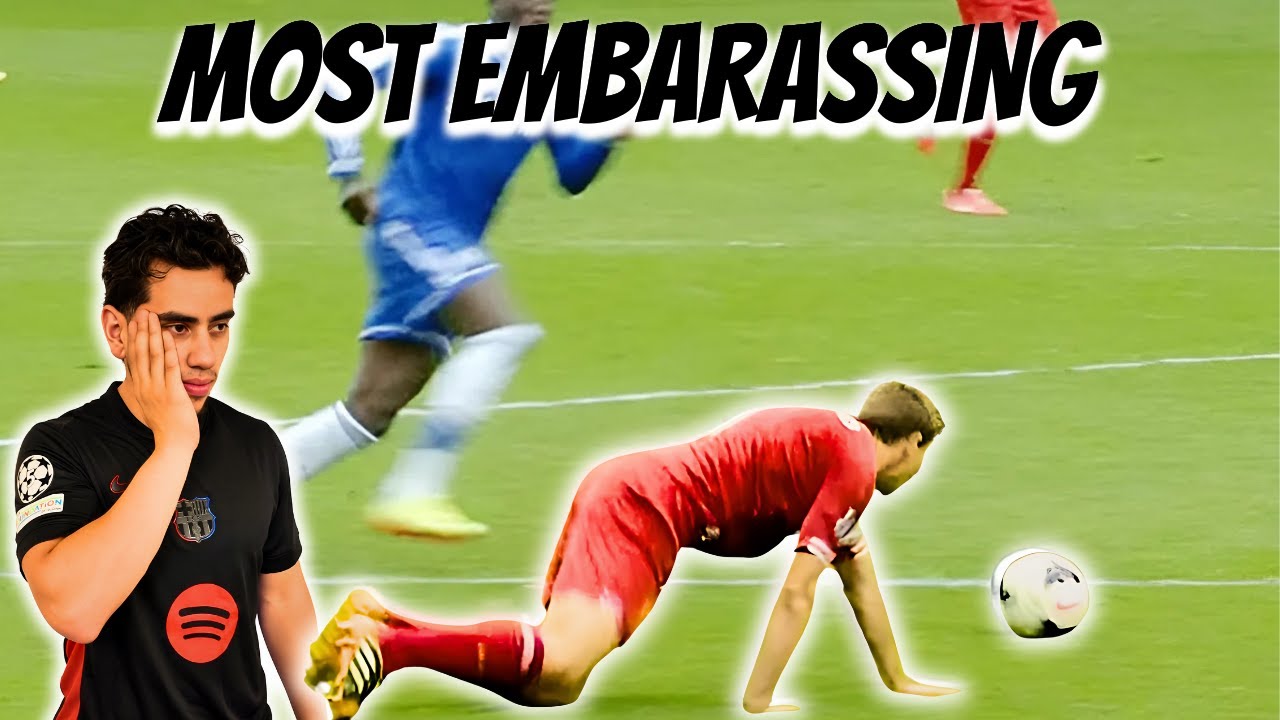 The MOST Embarrassing Moments in Football! - YouTube