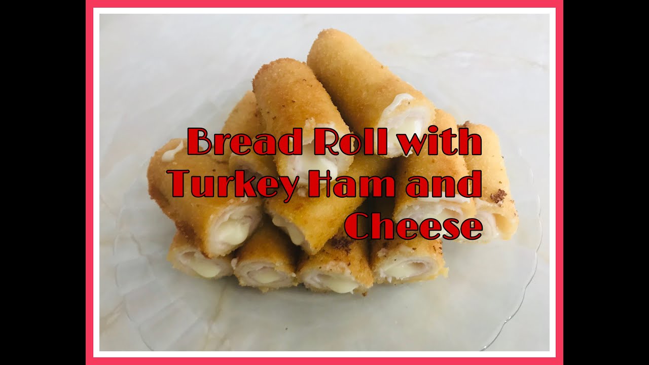 Bread Roll with Turkey Ham and Cheese Recipe - YouTube