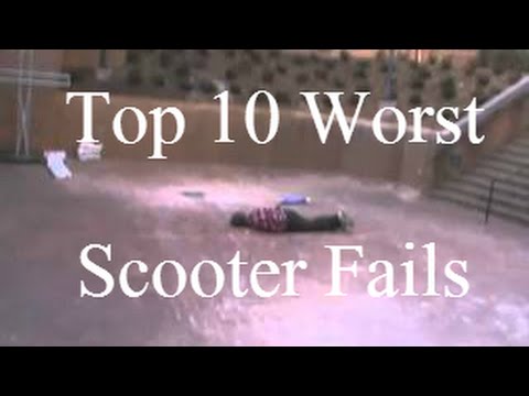 Top 10 Worst Scooter Fails - YouTube