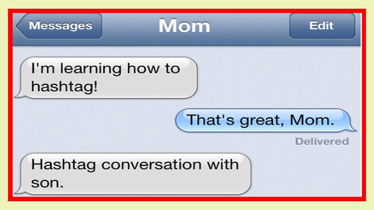 61 Of The Funniest Texts From Moms Ever - YouTube