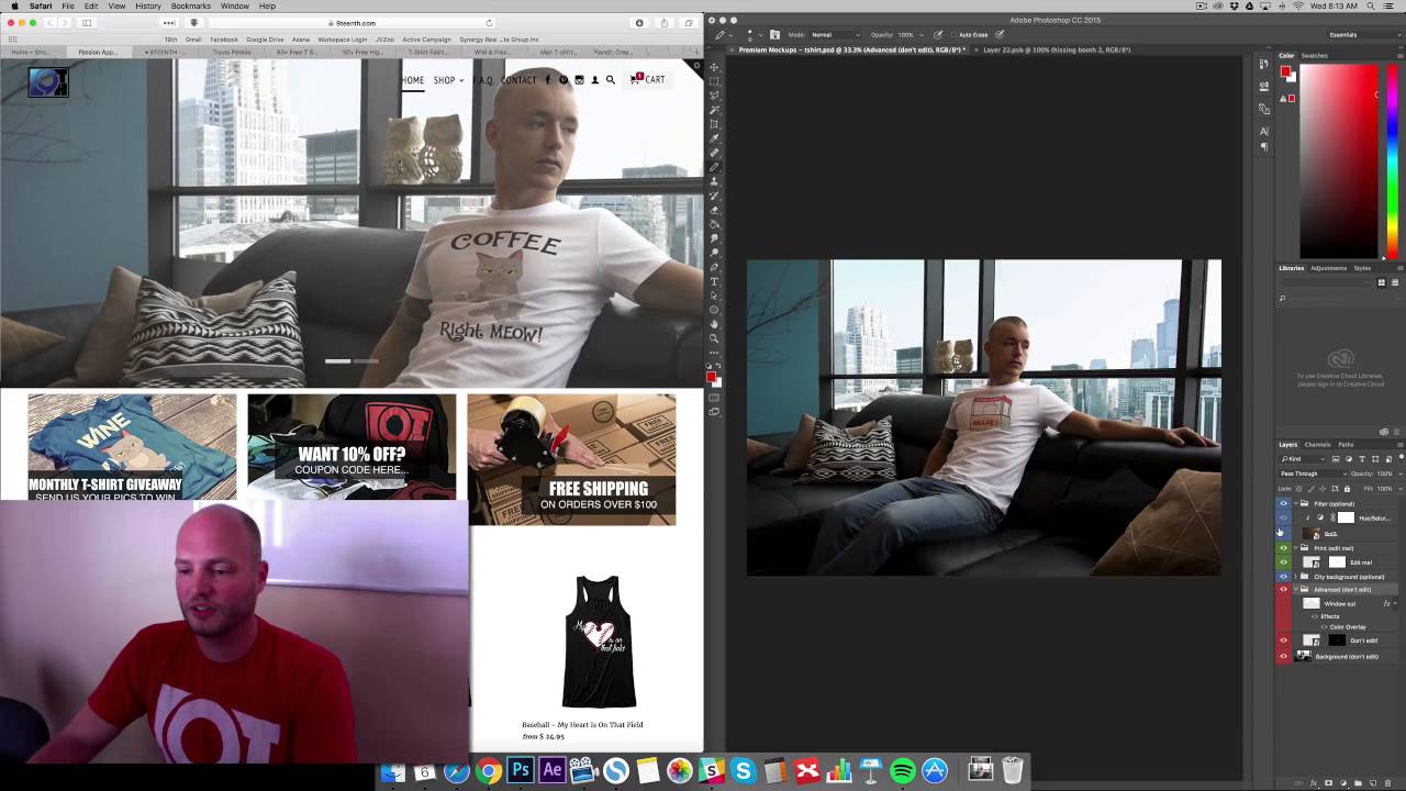 How To Use Human Mockups For Your T-Shirt Branding - YouTube