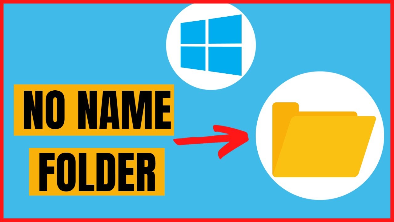 How to make nameless folder in windows 10 or windoes11 | Millionage Tech - YouTube
