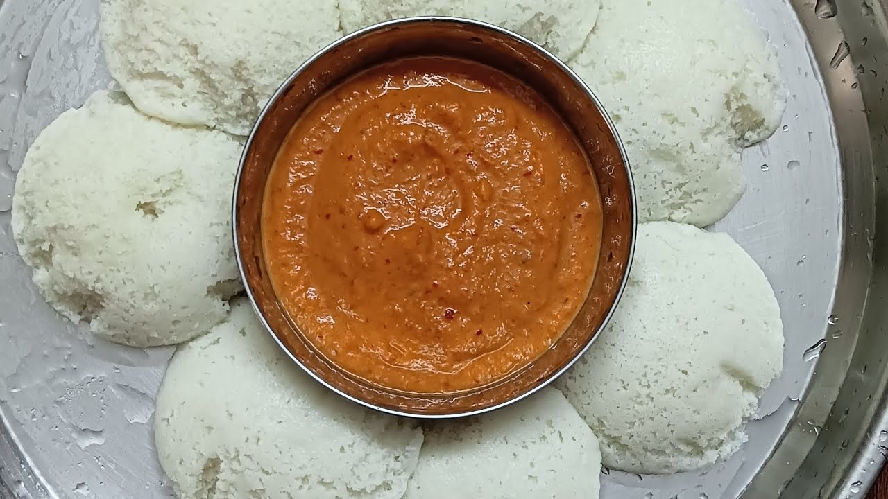 Idly with Tomato chutney | Breakfast | Tomato chutney recipe - YouTube