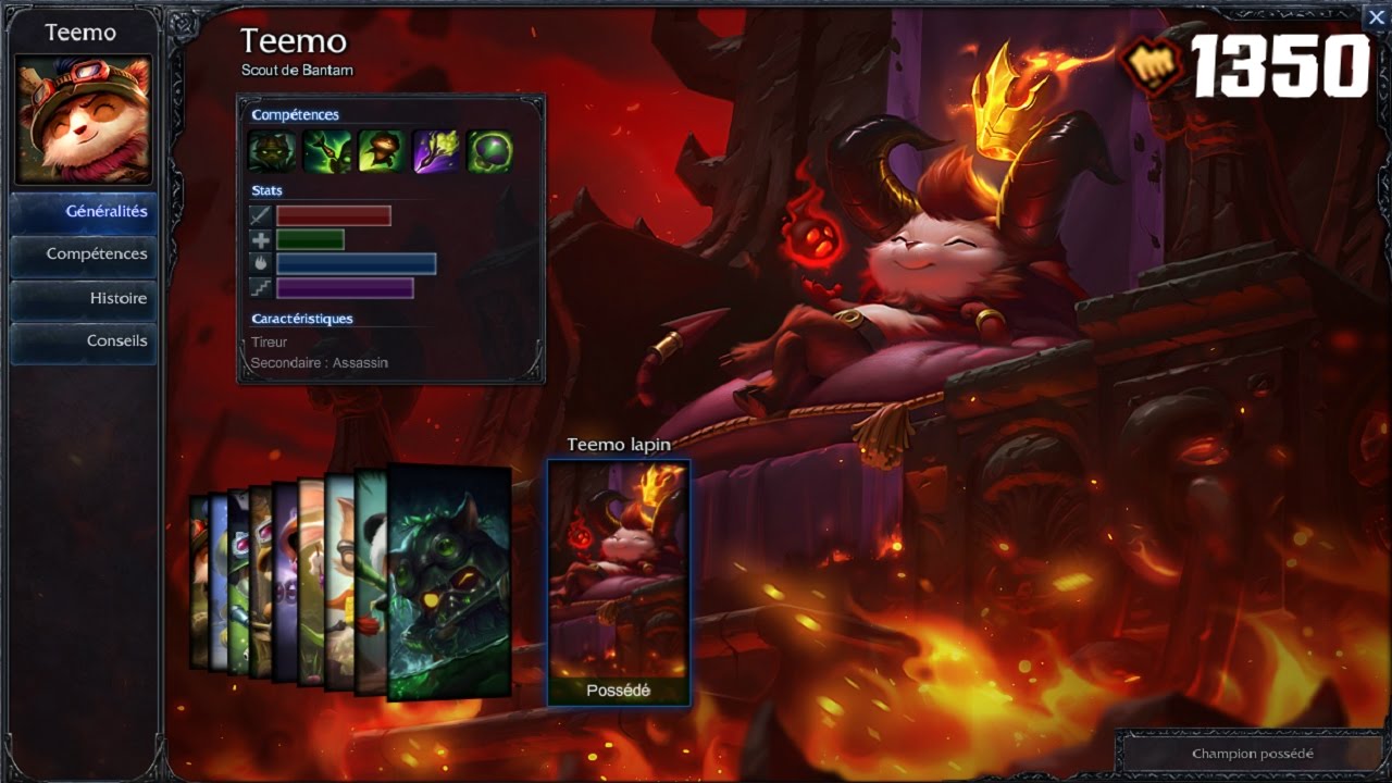 Skin Teemo Diablotin (Pré-lancement) - League of Legends - YouTube