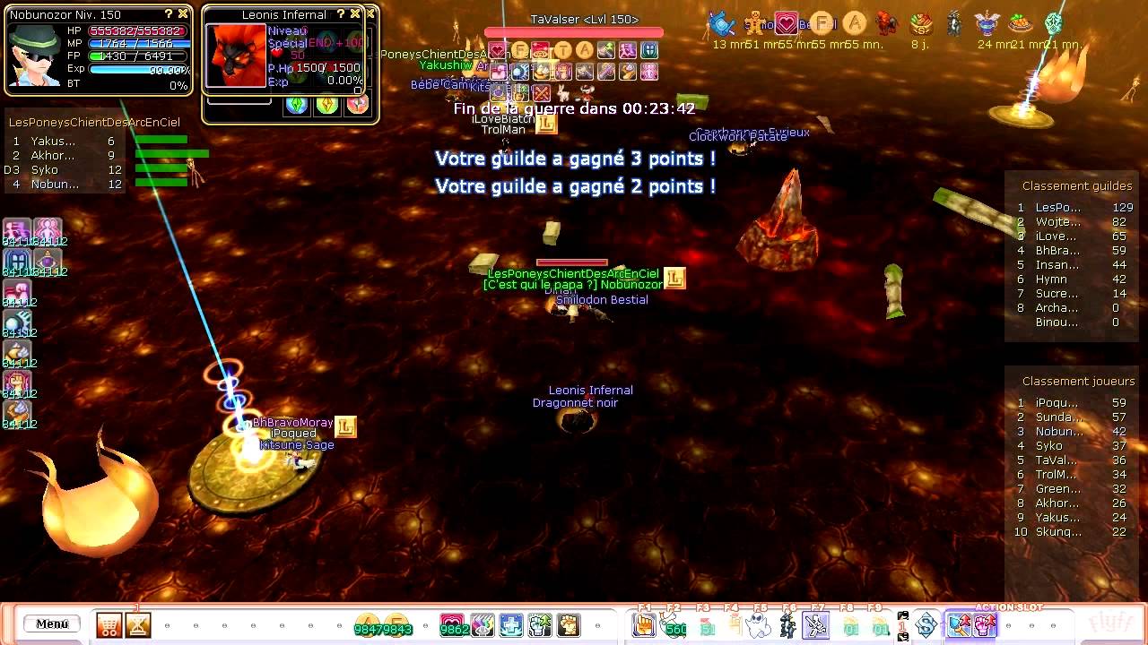 [FLYFF - Guild War] GS 16/04/2013 POV Nobunozor - YouTube