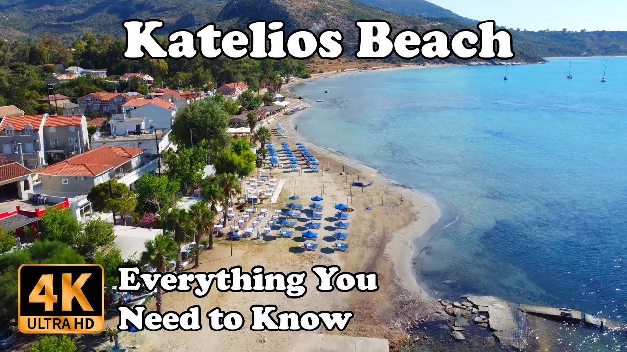 Katelios Beach Kefalonia (Cephalonia) in 4K - Everything :-) - YouTube