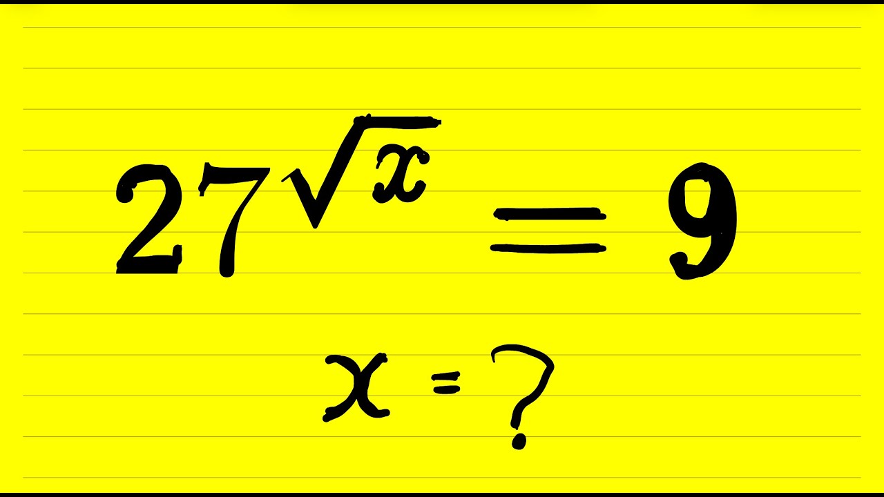 Nice exponent question No calculator - YouTube