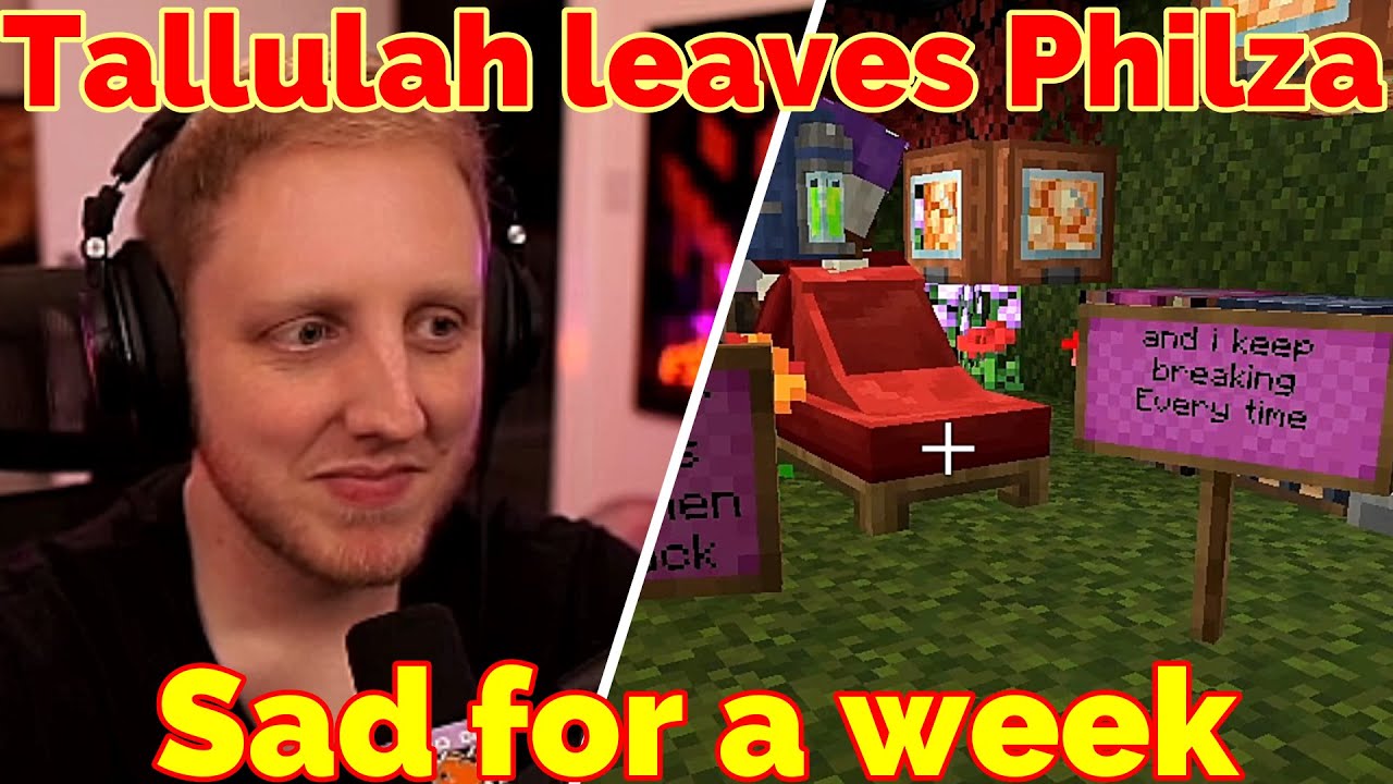 Tallulah DESTROYS Philza's Heart before he leaves for a week on QSMP ...