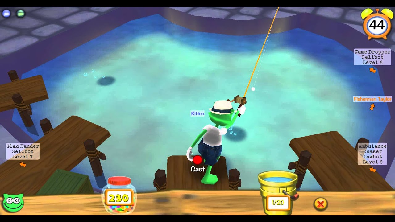 FULL Toontown Walkthrough: Fishing - Hour 4 - YouTube