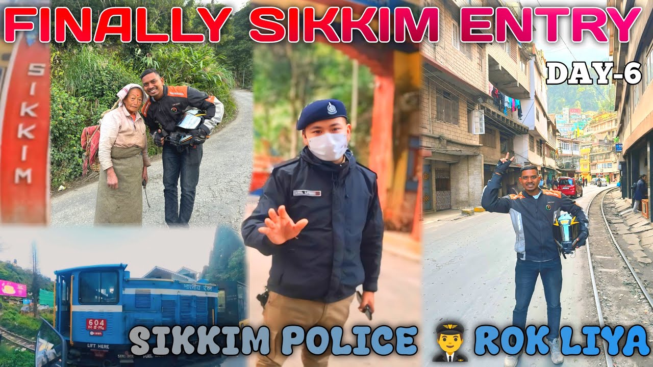 Sikkim police 🥺||Darjeeling city view|| odisha to sikkim ride| day-6 ...