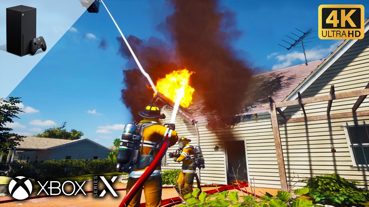 Firefighting Simulator - The Squad - Xbox Series X Gameplay 4K - YouTube