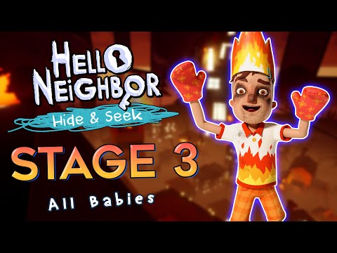 Hello Neighbor: Hide and Seek Stage 3 Walkthrough (All Babies Location)