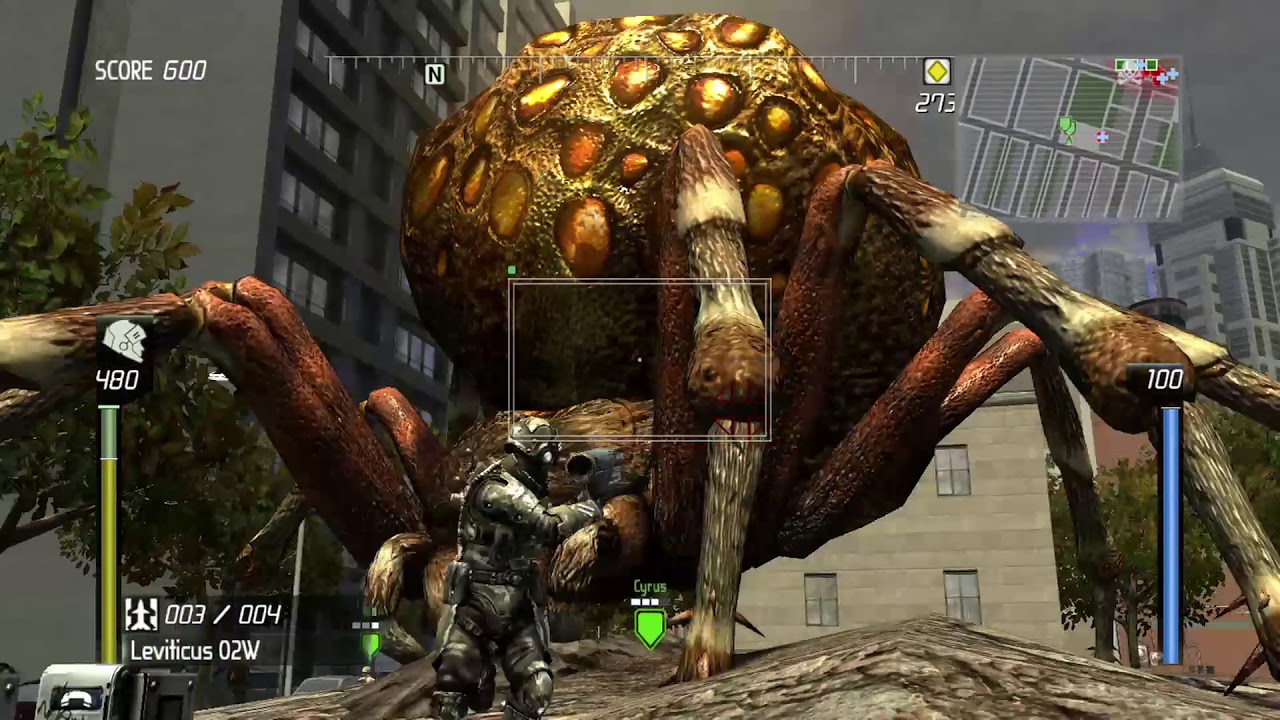Earth Defense Force : Insect Armageddon spider attack - YouTube