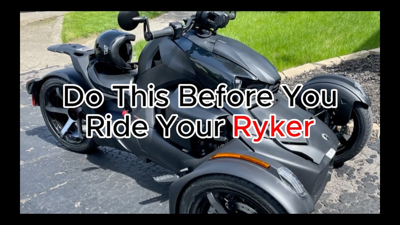 Do This Before You Ride Your Ryker - YouTube