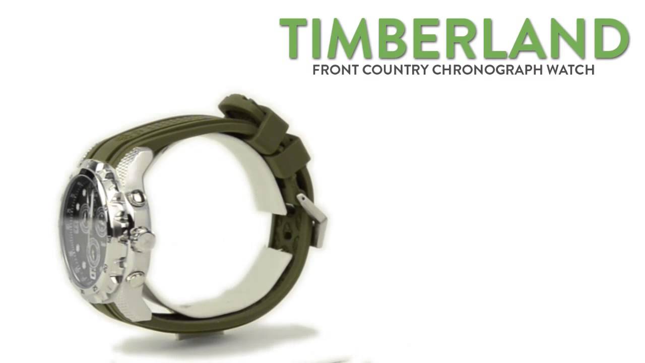 Timberland Front Country Chronograph Watch - Leather Strap (For Men ...