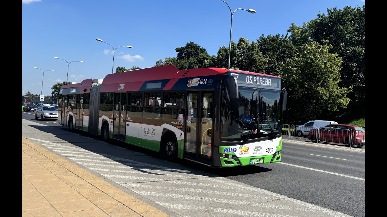 Solaris Urbino 18 electric IV #4034 MPK Lublin linia 57 kierunek ...
