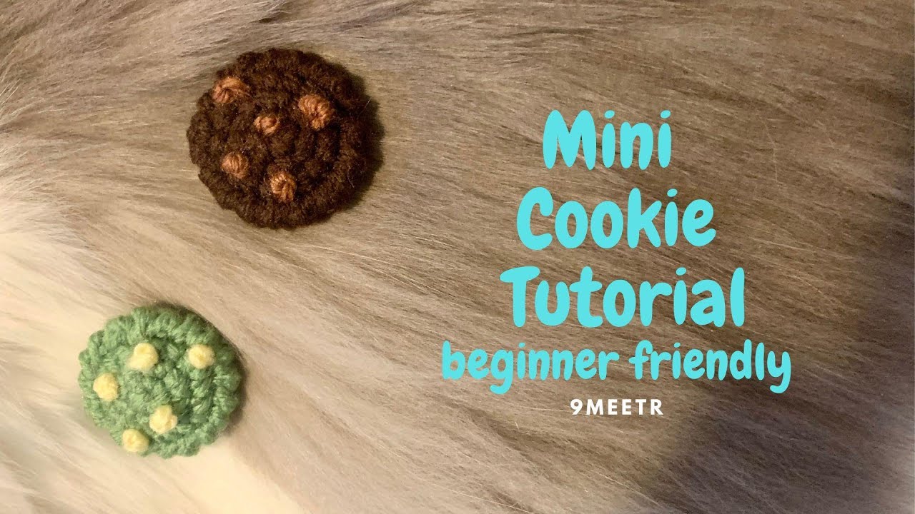 Crochet cute mini Cookie| keychain| tutorial| beginner friendly - YouTube