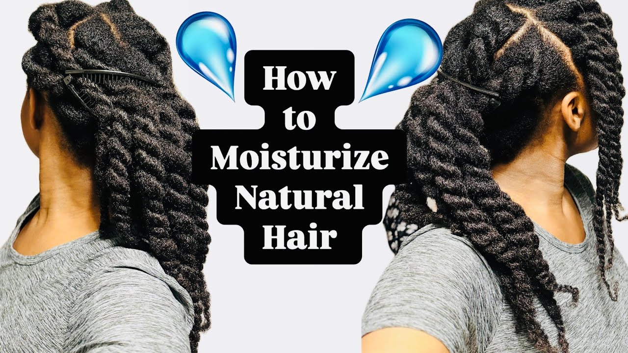 The Ultimate Guide to Moisturizing & Styling Dry Natural Hair - YouTube