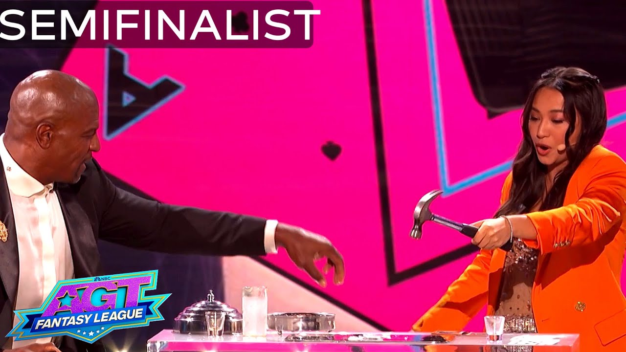 Semifinalist: Anna Deguzman SMASHES with Magic HAMMER!!! | AGT Fantasy ...