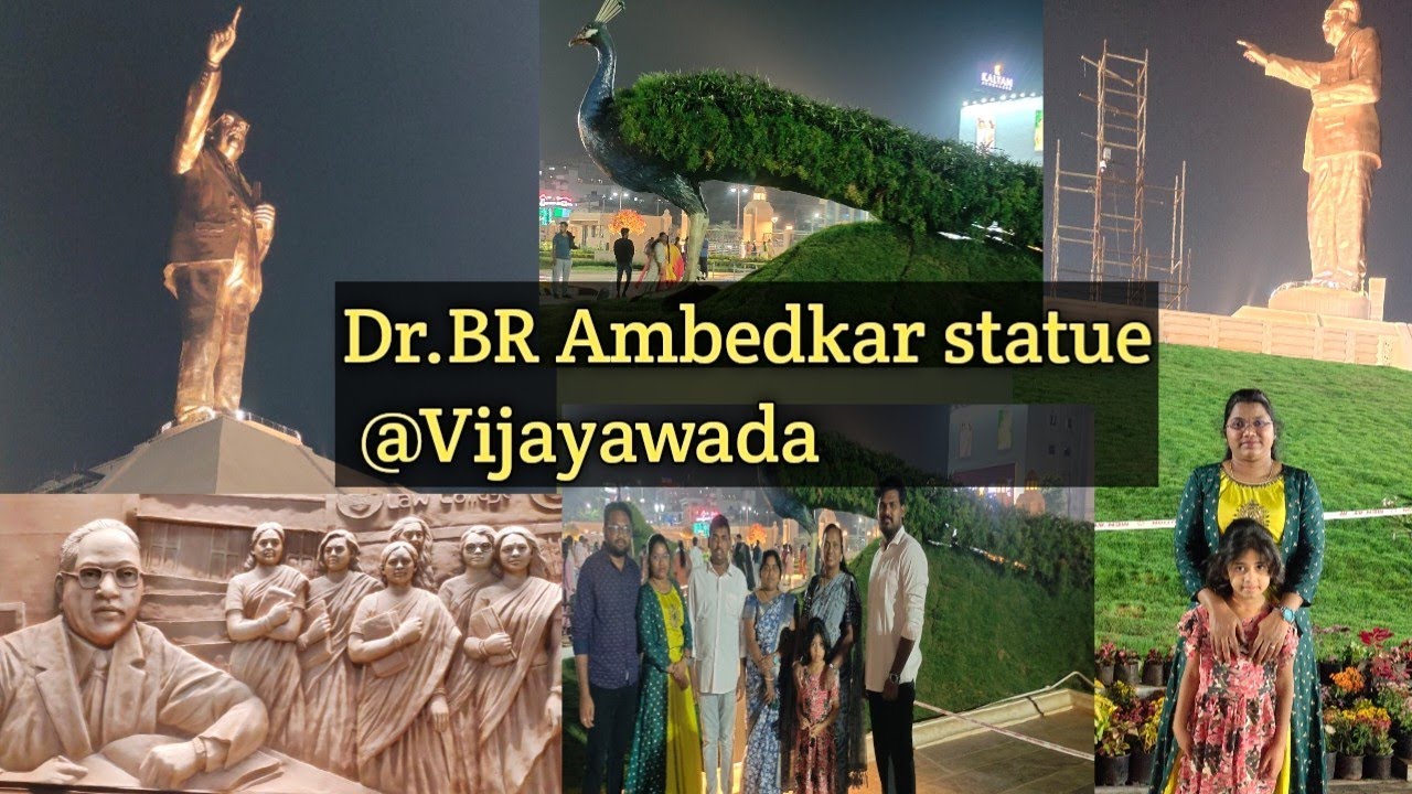Dr.BR Ambedkar Statue in Vijayawada||Tallest statue of the Andhra ...