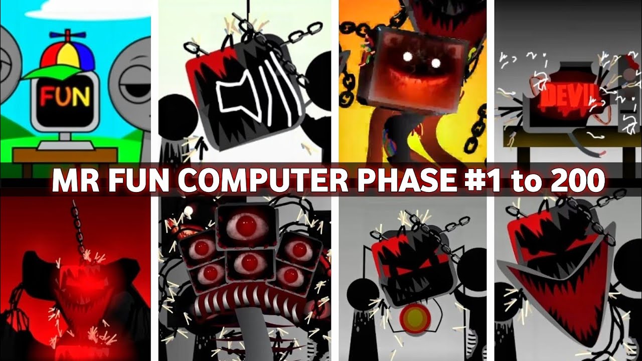 Incredibox - Sprunki phase 1 to 200 MR FUN COMPUTER in ALL Different ...