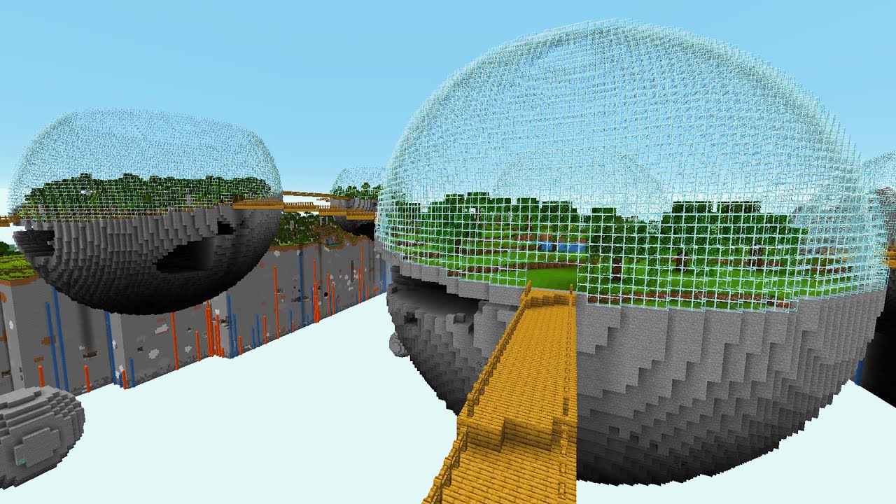 SURVIVING Minecraft in a GLASS BIOSPHERE - YouTube
