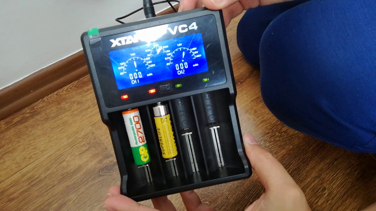 XTAR VC4 Universal 4 Channels LCD Ni - Mh Li - ion Battery Charger ...