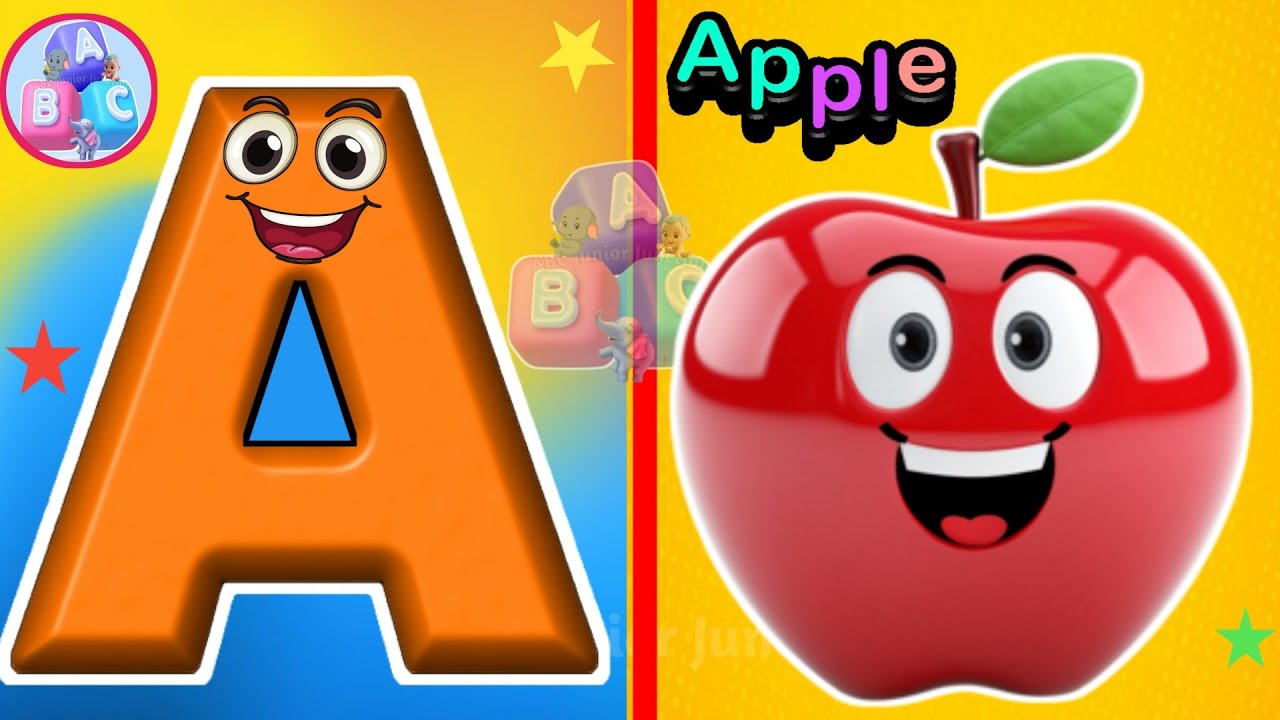 ABC Phonics Song / ABC Kid's Song / Kisse Rhymes / Shapes, Colour,1 to ...