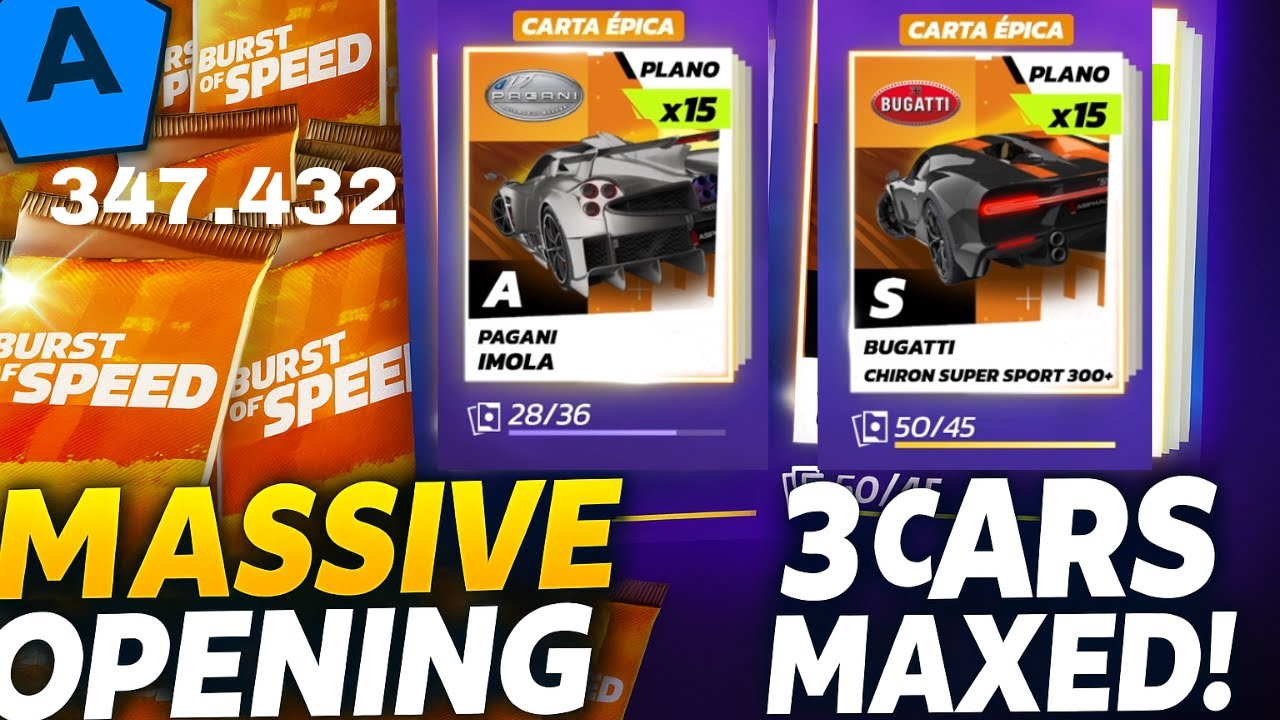 INSANE PACK OPENING in Burst of Speed! 🔥 Maxed 3 Class Cars! - YouTube