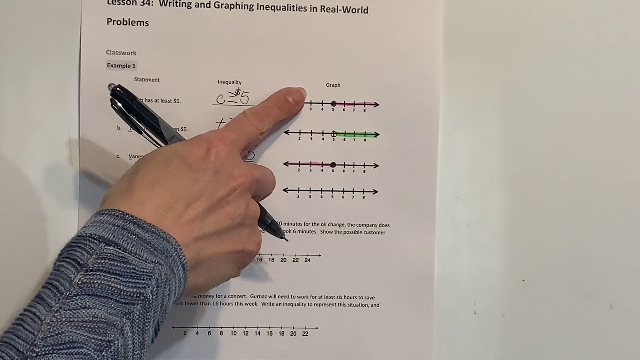 Grade 6 Module 4 Lesson 34 Inequalities In The Real World YouTube Grade 6 Module 4 Lesson 34 Inequalities In The Real World YouTube