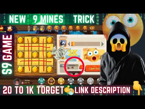Super 9 mines game trick😱 | s9 game earning app | s9 game mines trick👆 ...