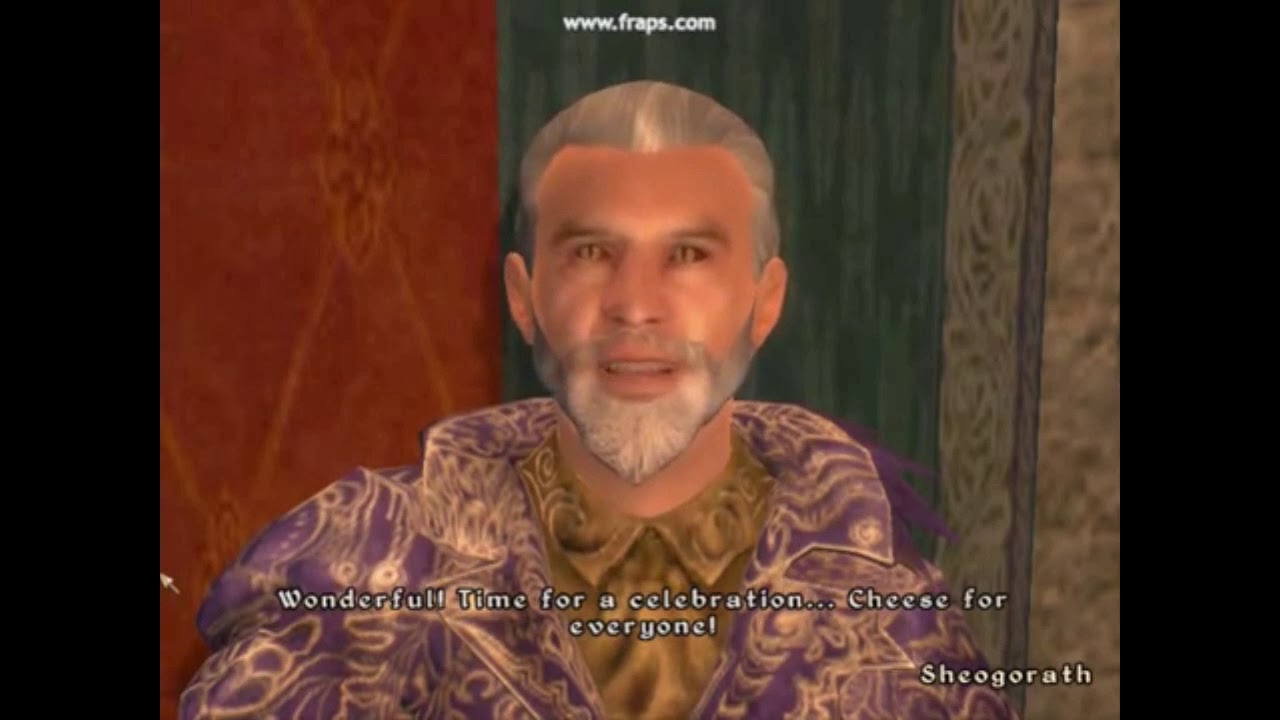 Sheogorath Saying "Cheese For Everyone!" For An Hour - YouTube