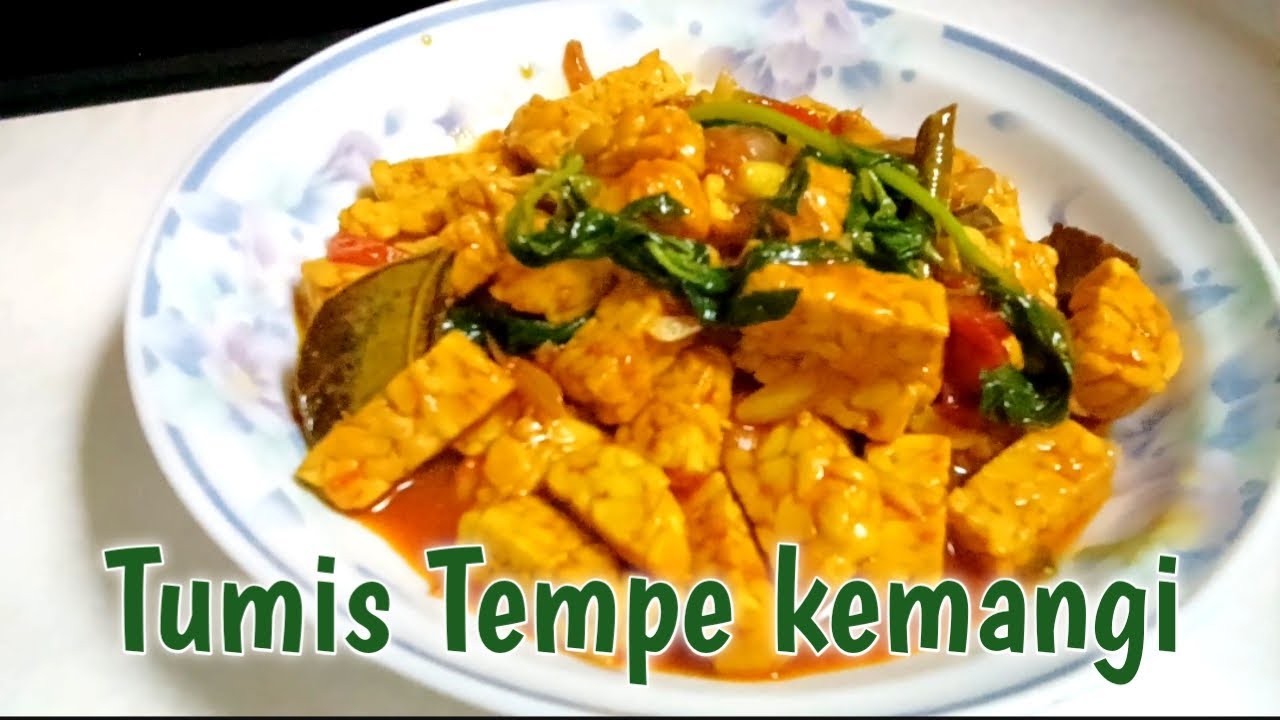 Resep mudah masak tempe ~ TUMIS TEMPE KEMANGI ~ masakan rumahan - YouTube