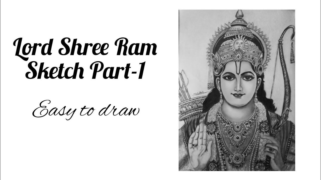Lord Shree Ram ji || outline sketch || Part-1 #artartist #jayshreeram # ...