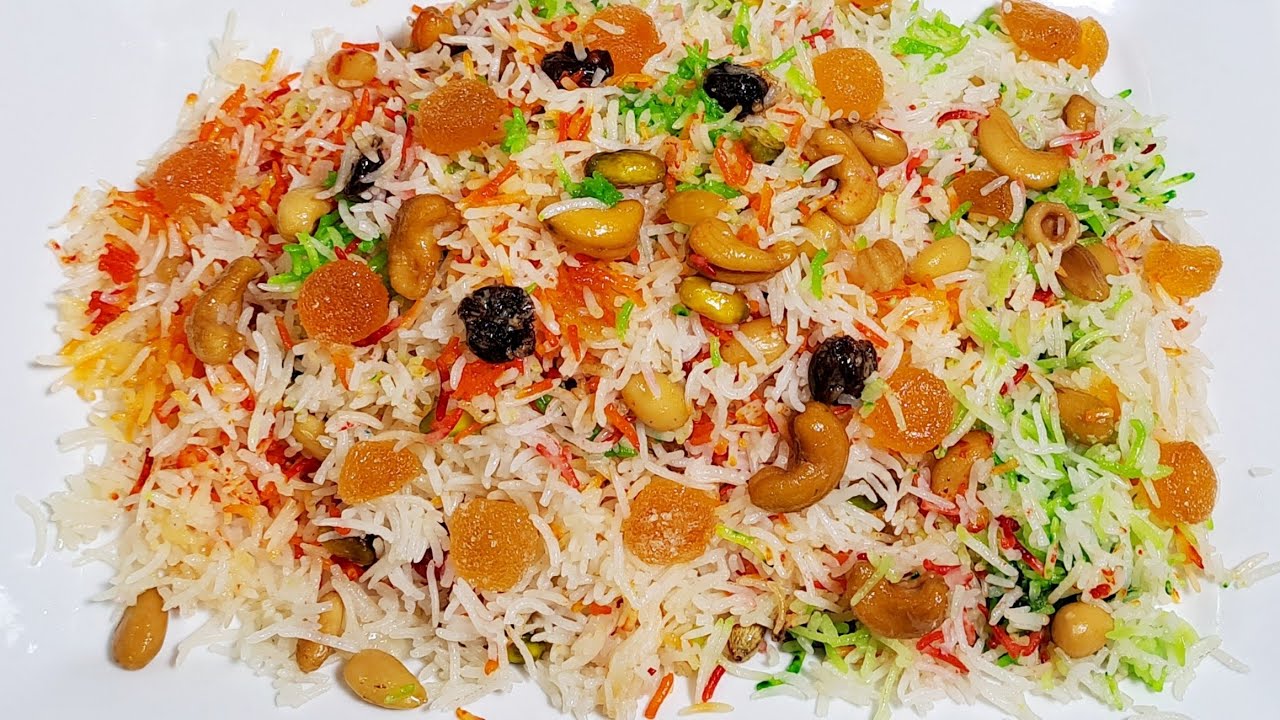 MUTANJAN RICE EASY DESSERT RECIPE ! MUHARRAM SPECIAL MEETHE CHAWAL ...