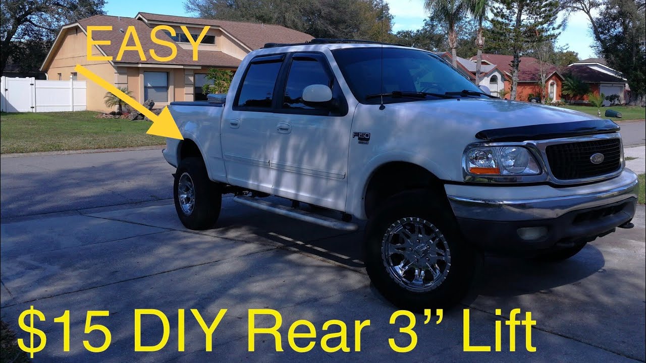 How to lift rear of truck 3" fully adjustable for less than $15 f 150 ...