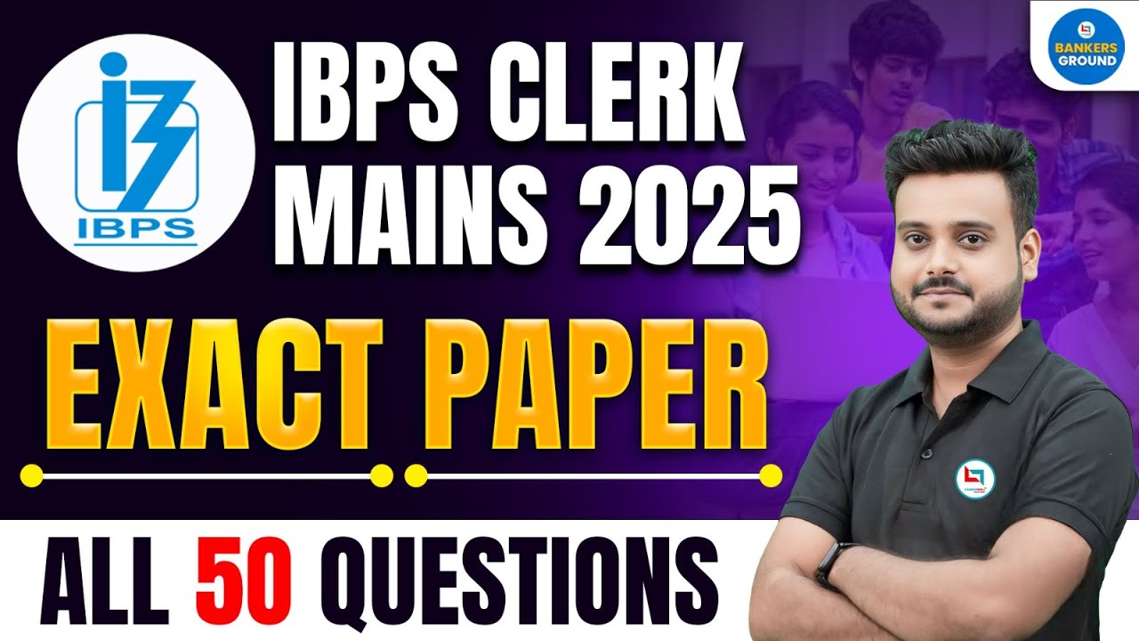 IBPS CLERK MAINS QUANT MEMORY BASED PAPER 2024 - YouTube