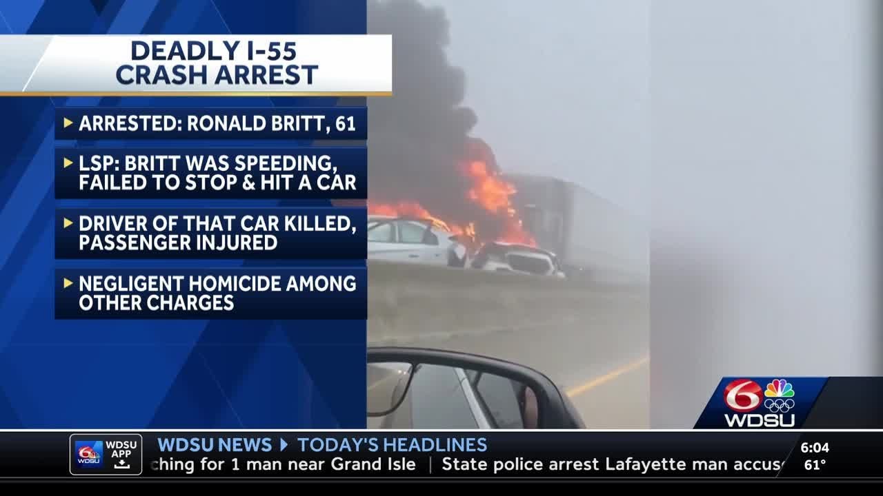 1 man arrested in deadly super fog crash on I-55 - YouTube